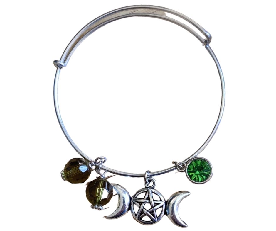 Triple Moon Goddess bangle – Artsy Craftsy